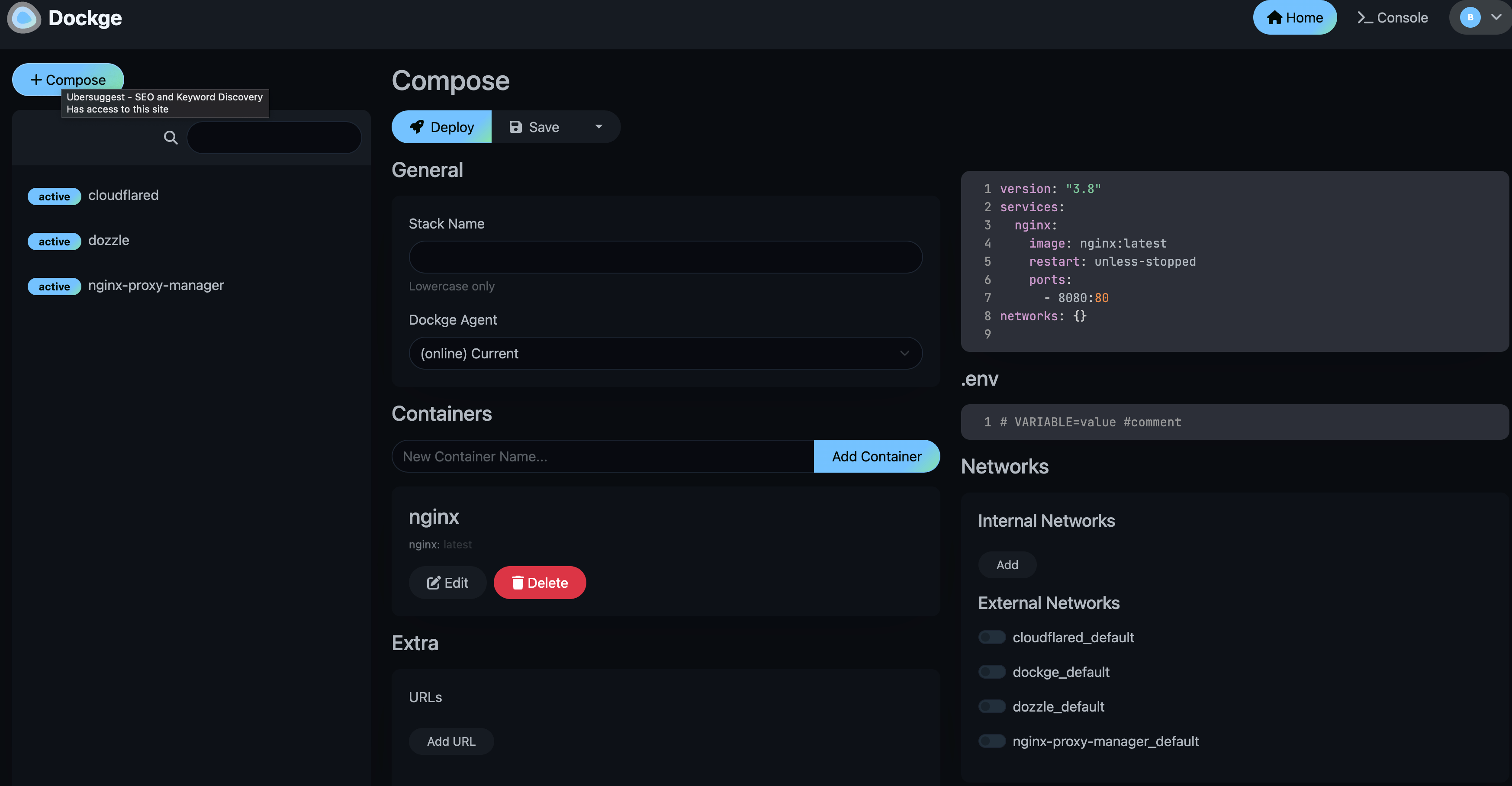 Dockge Install - Docker Compose Manager for Self-Hosting
